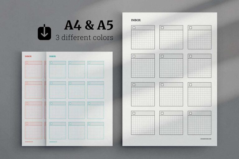 Inbox Planner Insert. Free Planner Printable